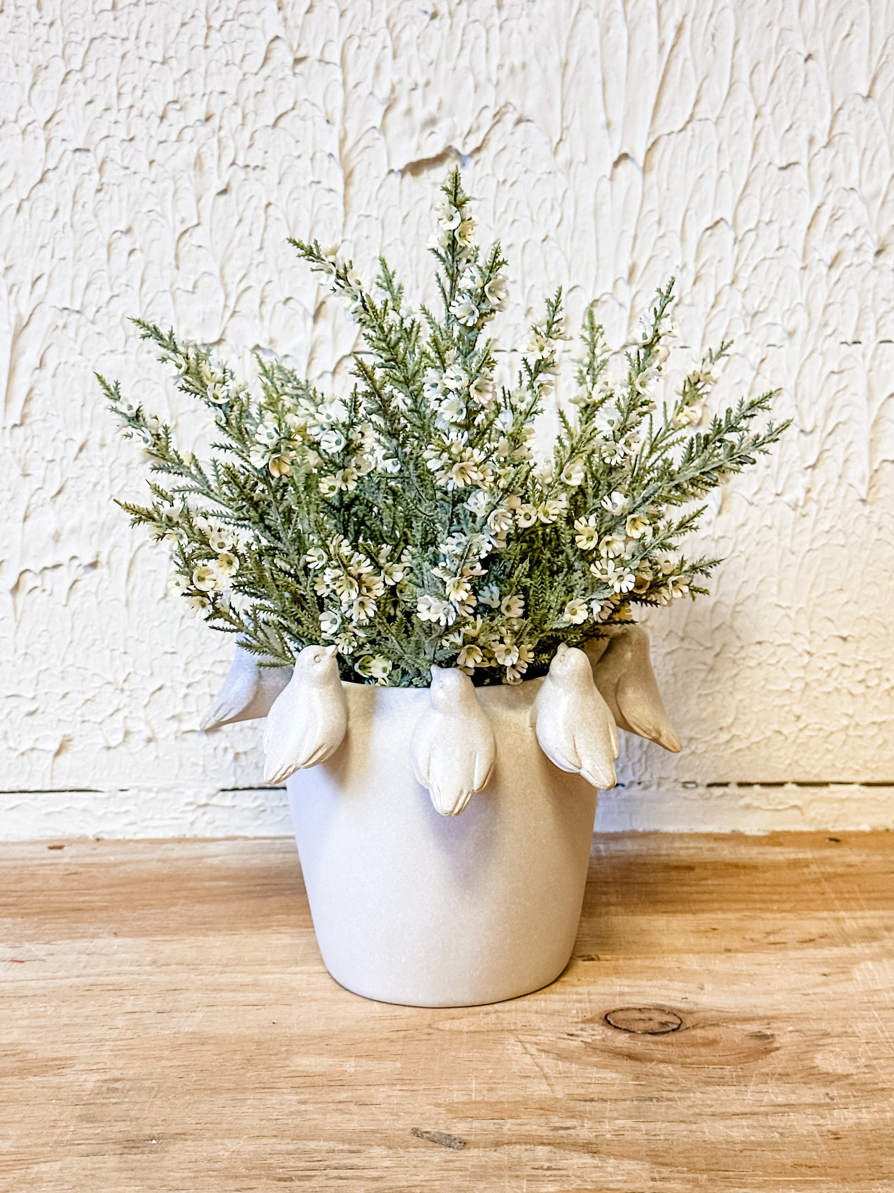 Ceramic White Bird Planter – The Rustic Barn