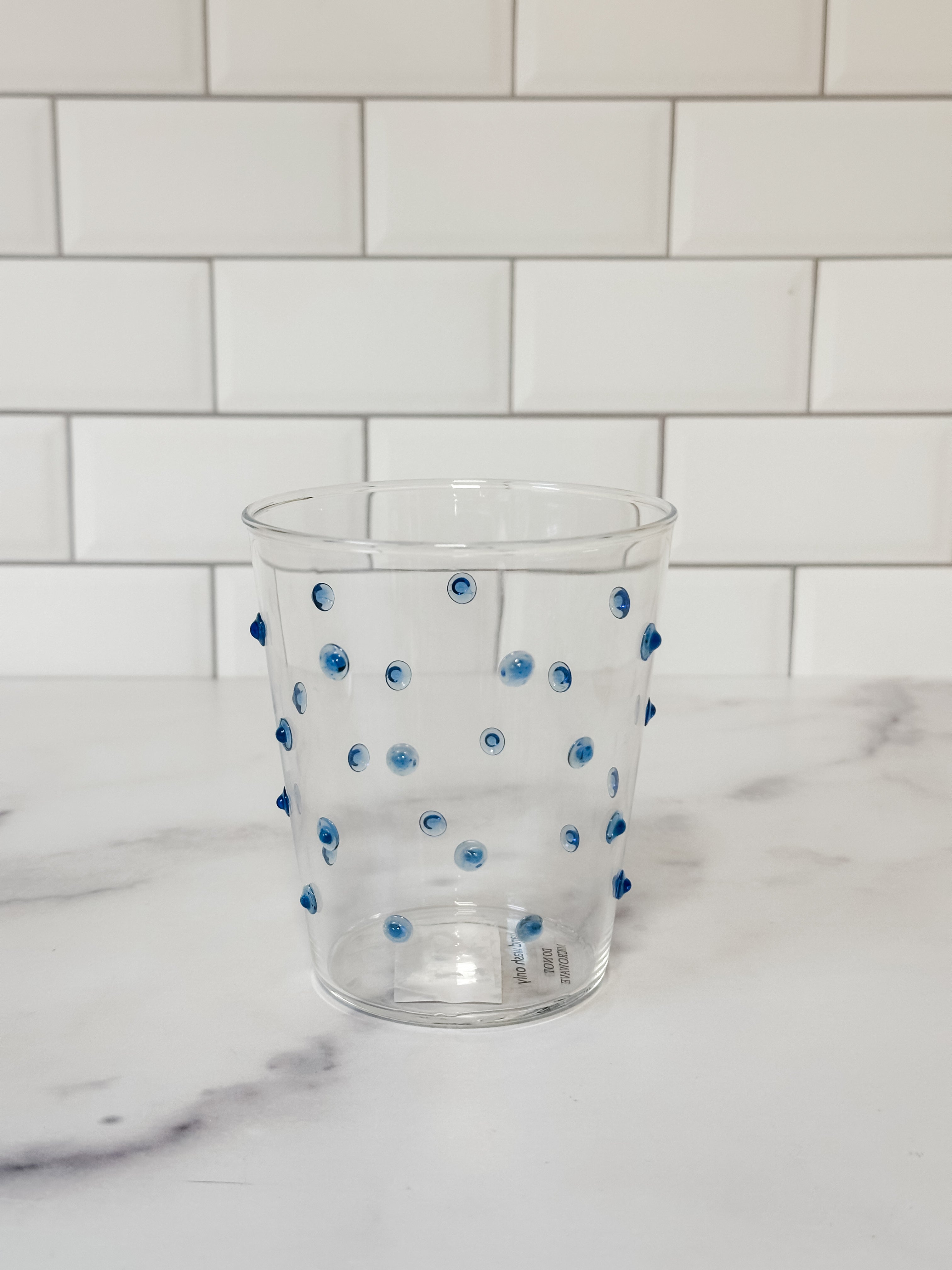 Drinking Glass With Dots – The Rustic Barn
