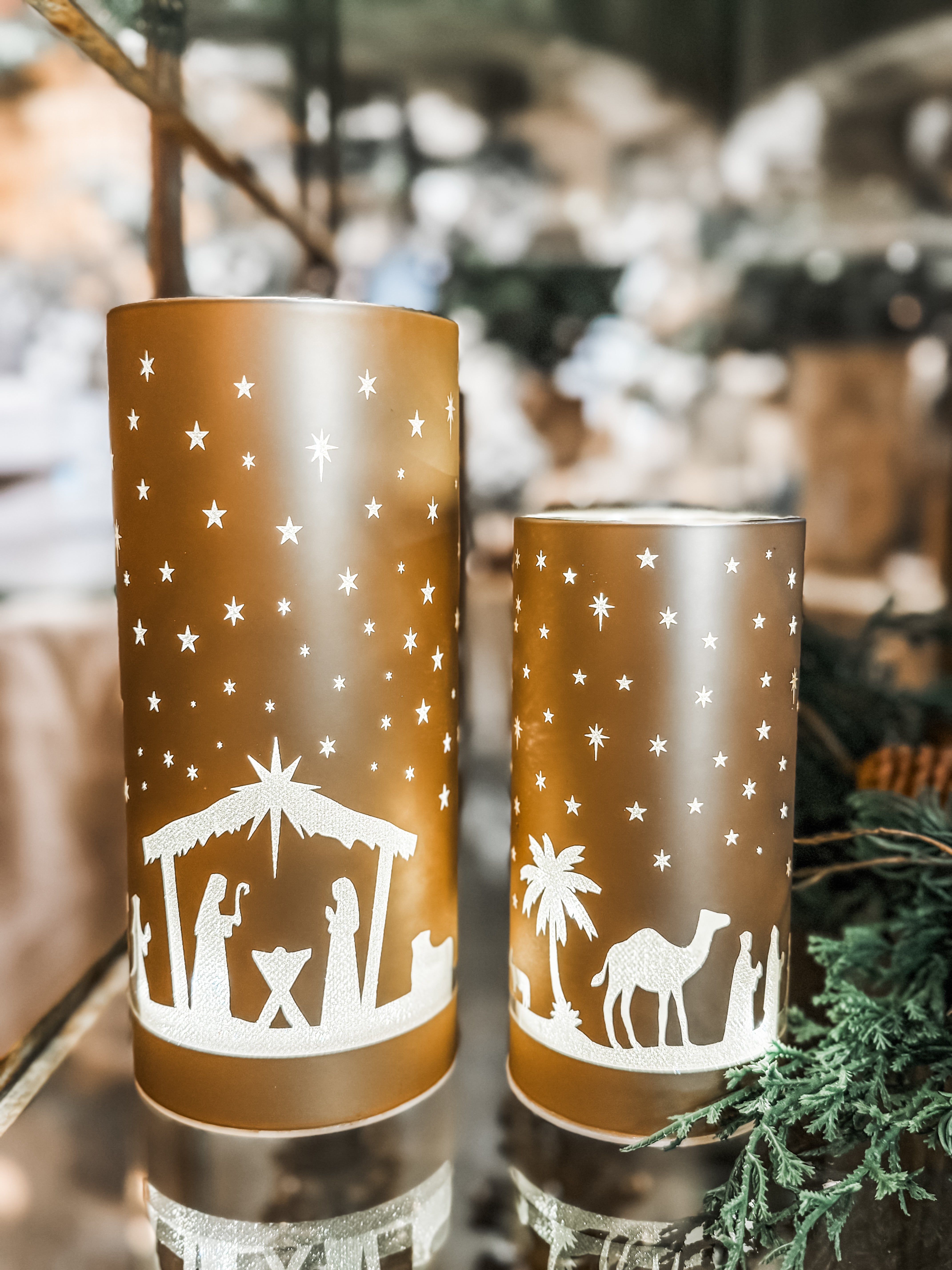 Lighted Nativity Lanterns – The Rustic Barn