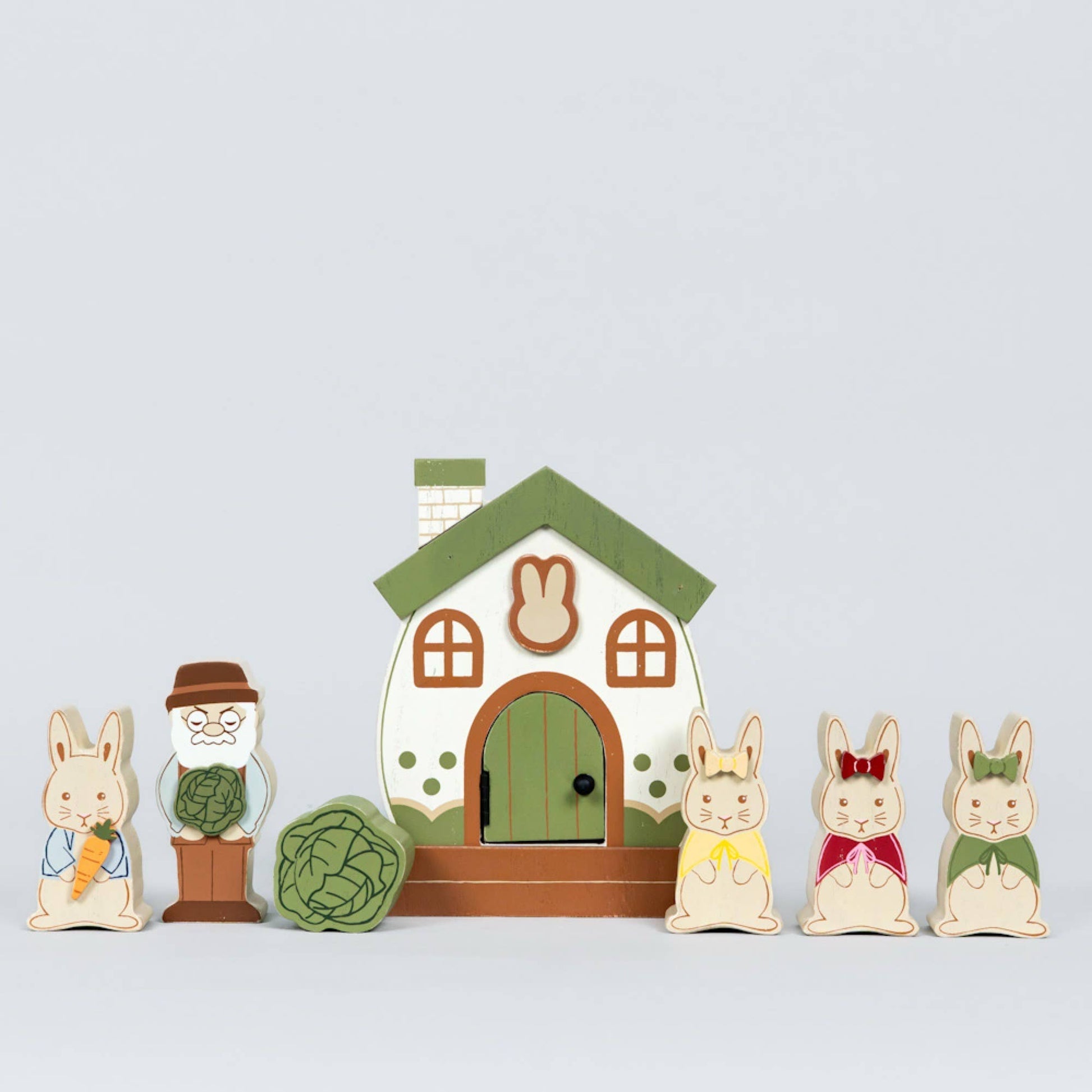 Peter Rabbit Woodland Storybook Gift Set – Classic Wooden Play Set & N ...