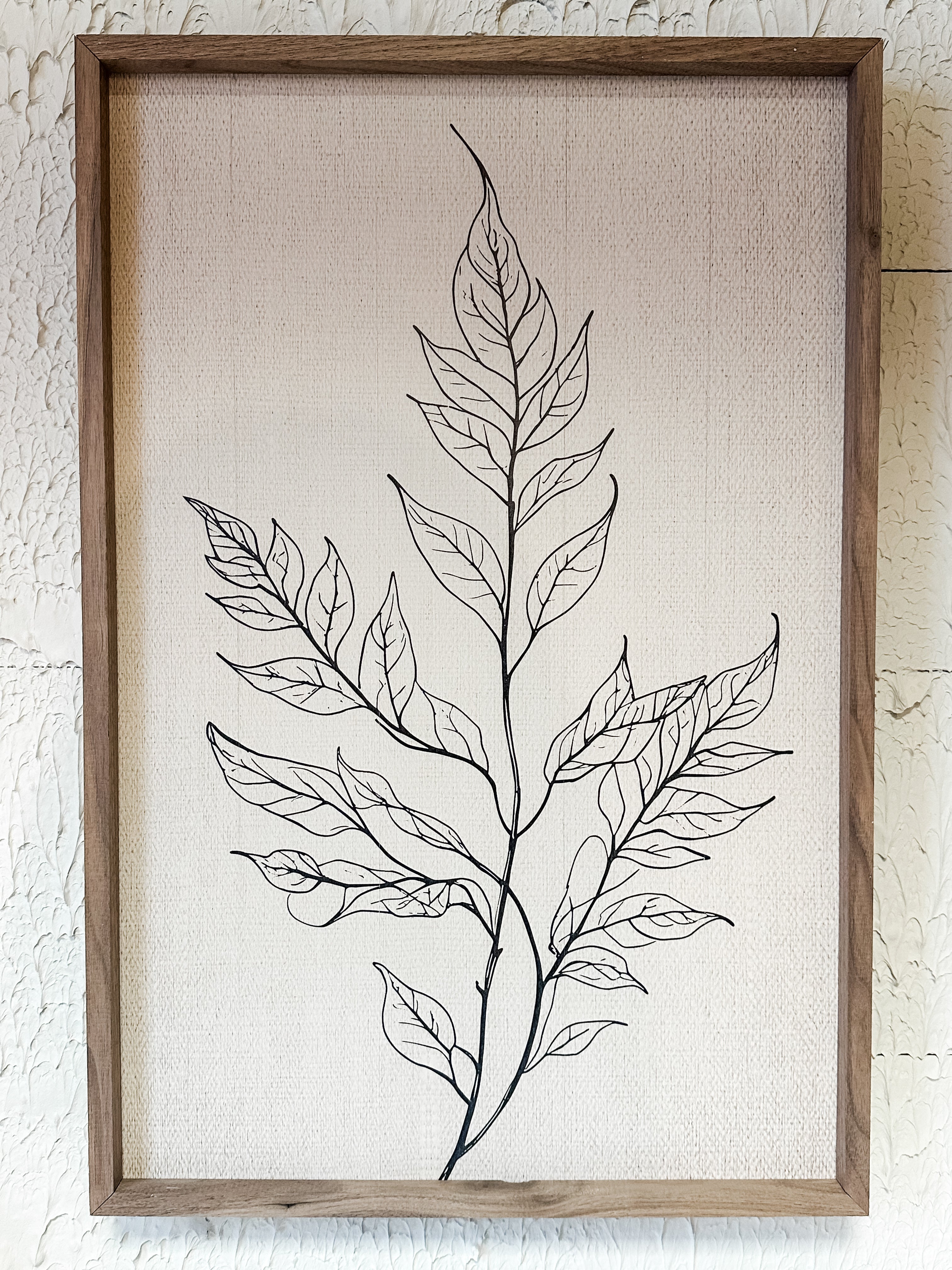 Single Branch With Full Leaves Wall Decor – The Rustic Barn