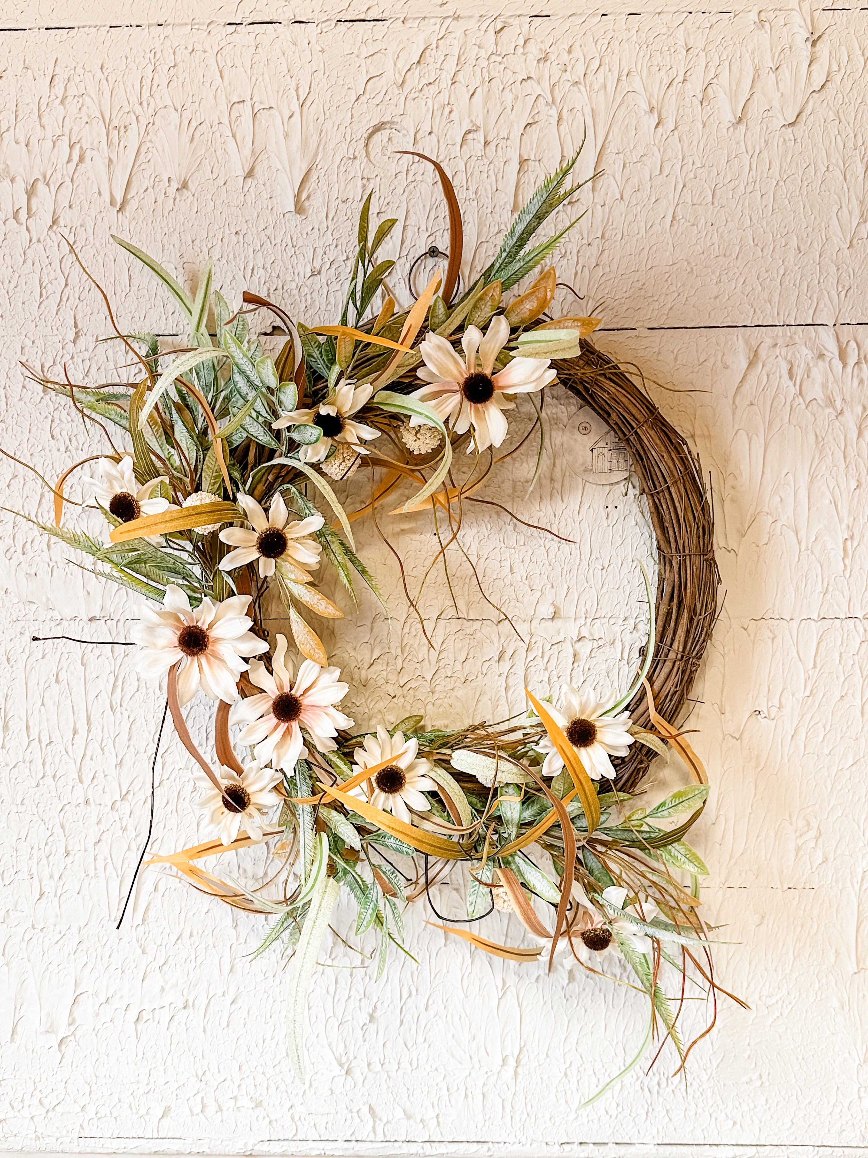 Mixed Black-Eyed Susan Wreath, 2 Colors – The Rustic Barn